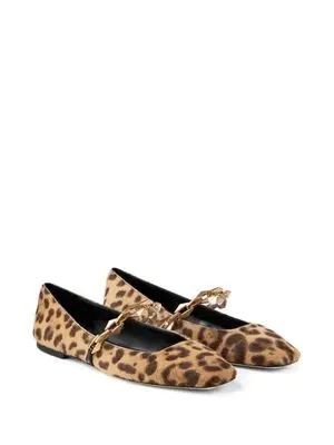 JIMMY CHOO Round Toe Ballet Shoes
