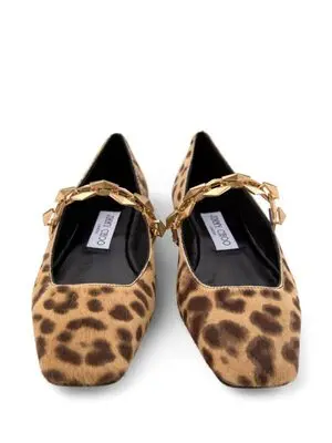 JIMMY CHOO Round Toe Ballet Shoes