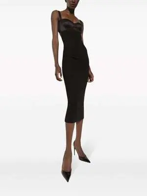 Dolce & Gabbana Bustier-style Sleeveless Midi Dress