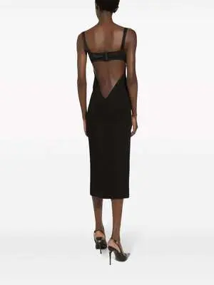Dolce & Gabbana Bustier-style Sleeveless Midi Dress