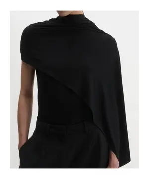 Magda Butrym Asymmetrical Draped T-shirt
