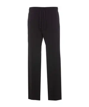 Dolce & Gabbana Dolce Gabbana Straight Leg Drawstring Pants - Black