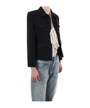 NILI LOTAN Buttoned Utility Jacket