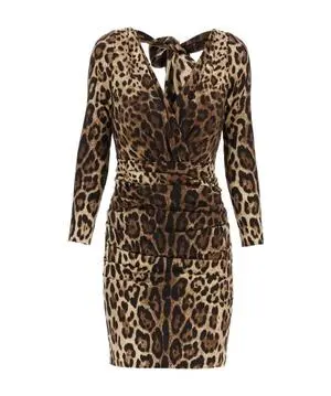 Dolce & Gabbana Leopard-print Dress - Black