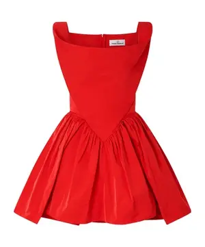 VIVIENNE WESTWOOD Pleated Mini Dress - Red