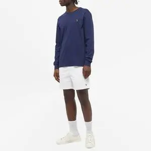 Polo Ralph Lauren Logo Embroidered Long-sleeved Top - Blue