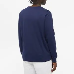 Polo Ralph Lauren Logo Embroidered Long-sleeved Top - Blue