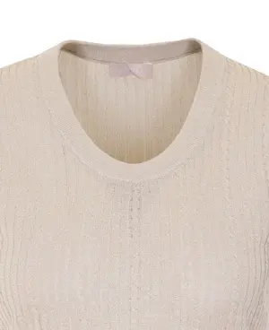 Liu Jo Ribbed Lurex Knitted Tank Top