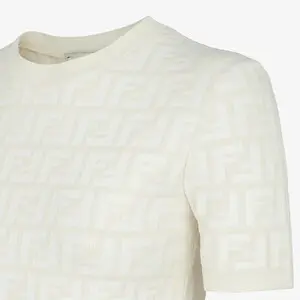 Fendi Ff Inlay Crewneck Short-sleeved Jumper