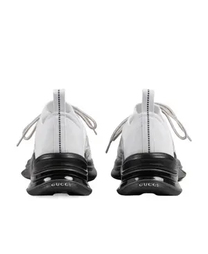 Gucci Low-top Sneakers With Rubber Double G Details - Black