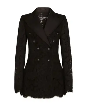 Dolce & Gabbana Double-breasted Lace Blazer
