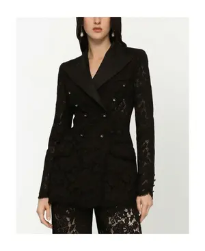 Dolce & Gabbana Double-breasted Lace Blazer
