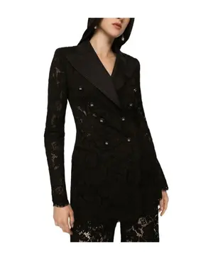 Dolce & Gabbana Double-breasted Lace Blazer