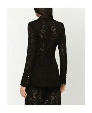 Dolce & Gabbana Double-breasted Lace Blazer