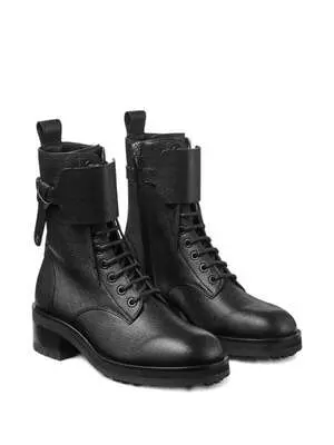 JIMMY CHOO Round-toed Ankle Boots