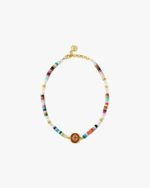 Casablanca Multicolour Bead Necklace By - Multicolor