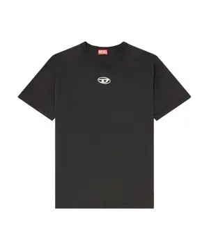 DIESEL® T-norm-lod Oval D Logo T-shirt - Black