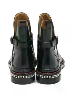 CHRISTIAN LOUBOUTIN Chain Embellished Combat Boots