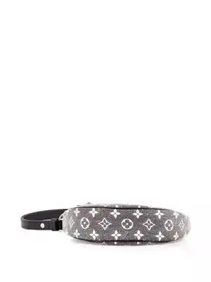 LOUIS VUITTON Loop Hobo Bag Monogram Jacquard Denim - Black