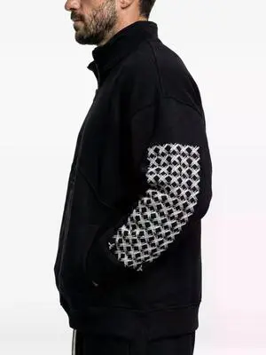 EXIT SOCIETY Monogram X-logo Detail Half-zip Sweatshirt