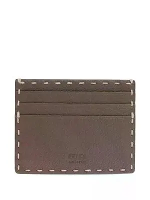 Fendi Selleria Leather Card Holder