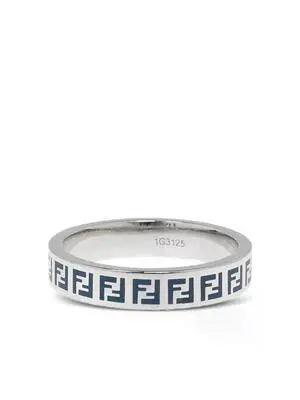 Fendi Logo Pattern Ring