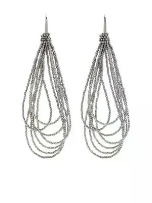 Brunello Cucinelli Monili Chain Drop Earrings