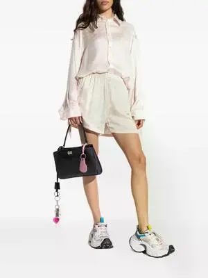Balenciaga Monogram Silk Mini Shorts