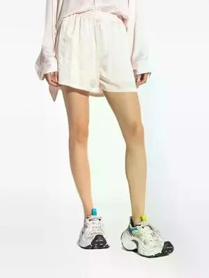Balenciaga Monogram Silk Mini Shorts