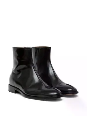 MAISON MARGIELA Polished Leather Ankle Boots