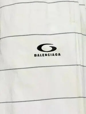 Balenciaga Striped Logo Trousers
