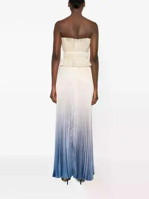 L'IDEE Masquerade Pleated Maxi Dress