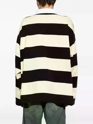 Balenciaga Striped Logo-embroidered Shirt