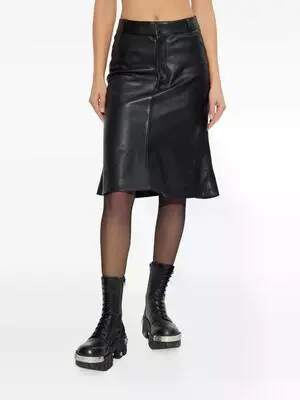 Balenciaga Leather High-waisted Skirt