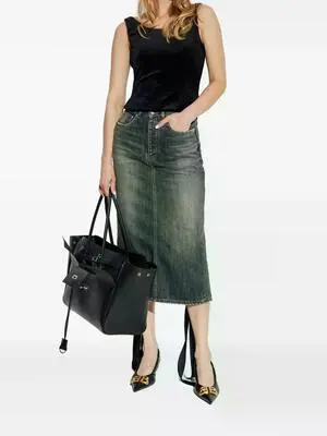 Balenciaga Lace-up Midi Skirt