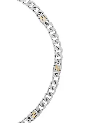 Fendi Grey Curb Chain Necklace