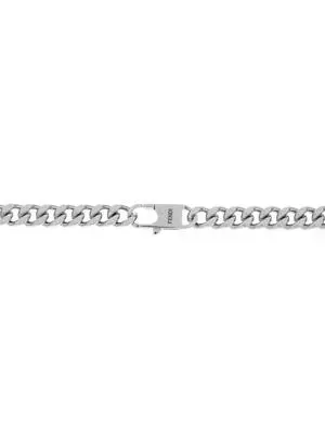 Fendi Grey Curb Chain Necklace