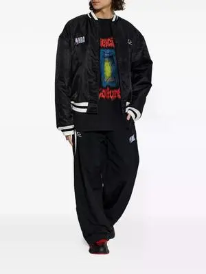 Balenciaga X Nba Logo-patch Bomber Jacket
