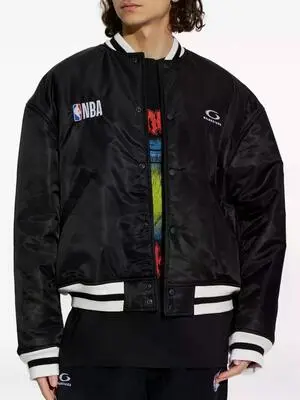 Balenciaga X Nba Logo-patch Bomber Jacket
