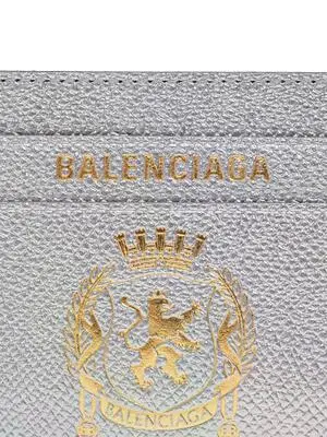 Balenciaga Textured Graphic Cardholder