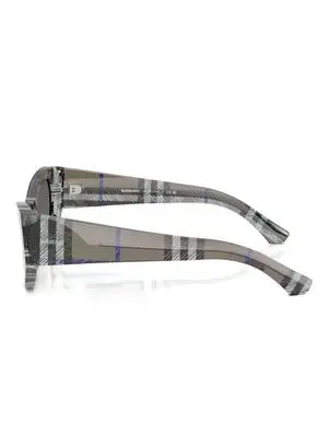 Burberry Check Pattern Cat-eye Sunglasses