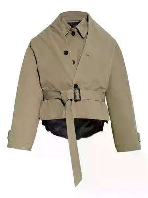 Balenciaga Flipped Hooded Trench Coat