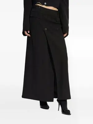 Balenciaga Double-breasted Split Skirt