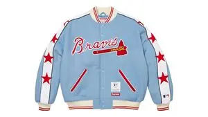 Supreme Mitchell & Ness Teams Varsity Jacket - Blue