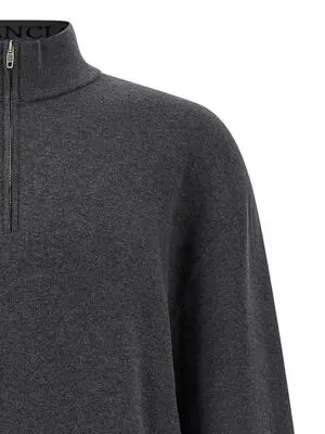 Balenciaga Organic Cotton Half-zip Sweater