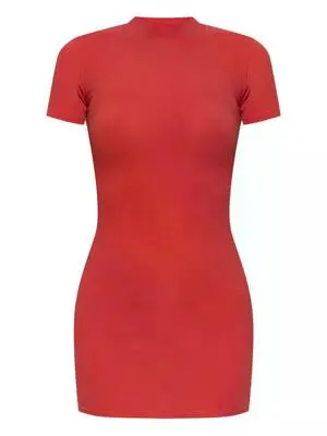 Balenciaga Short-sleeve Crewneck Mini Dress