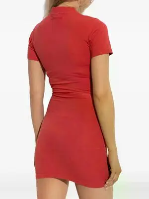 Balenciaga Short-sleeve Crewneck Mini Dress