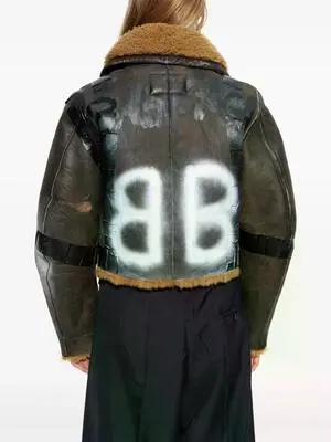 Balenciaga Distressed Leather Jacket