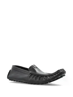 Balenciaga Portofino Ruched Leather Loafers