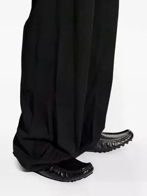Balenciaga Portofino Ruched Leather Loafers